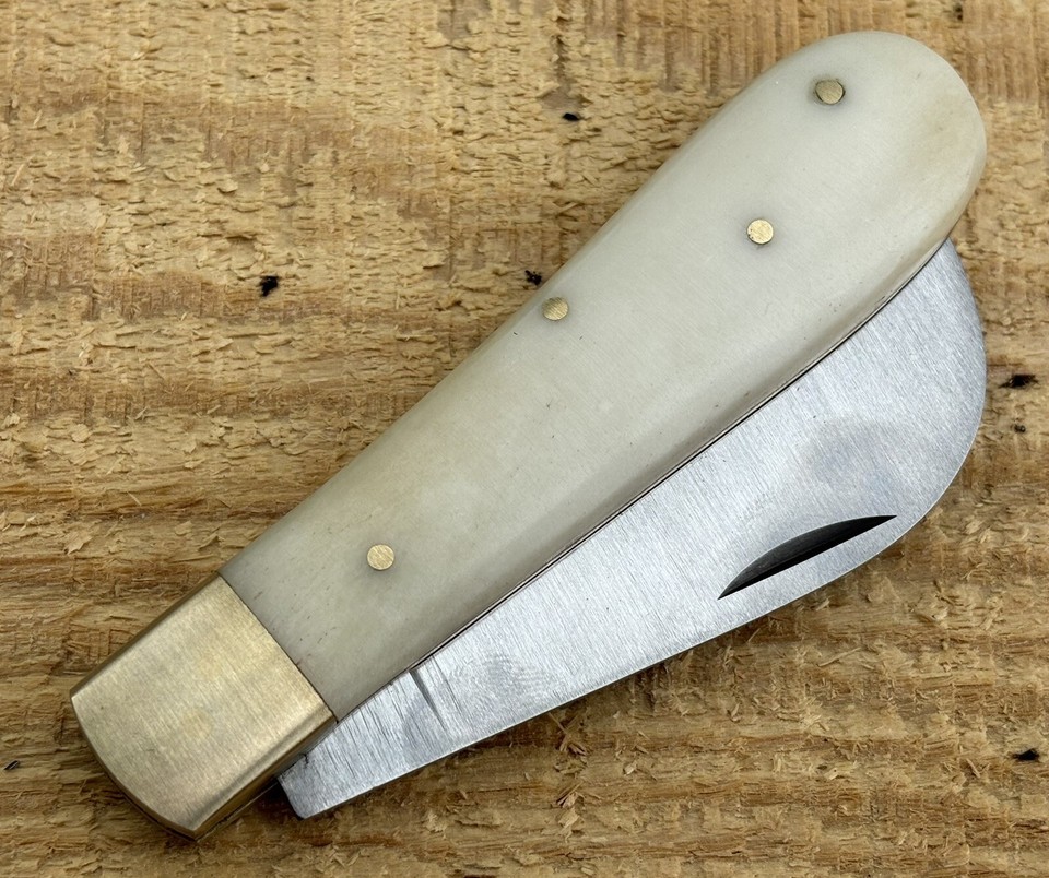 Hawksbill Pocket Knife OG Design Brass Bolsters Rivets Lockback EDC ...