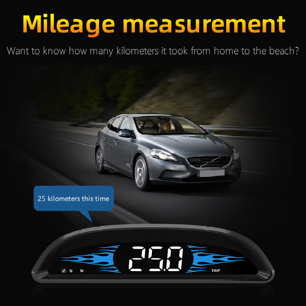 Car HUD Automatic Light Sensing Electronic GPS Speed Detector for ...