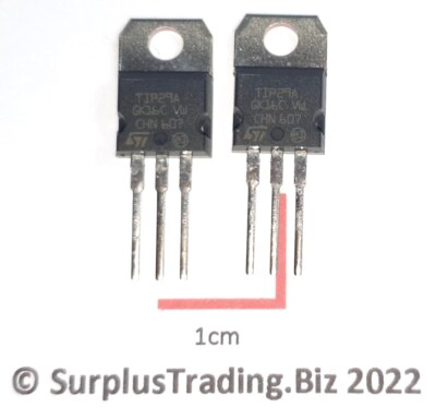 STMicro TIP29A NPN Transistor 60V 1A 30W (Pk of 2) | eBay UK