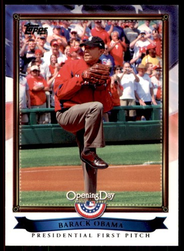 2011 Topps Opening Day #PFP-10 Barack Obama Presidential First Pitch | eBay