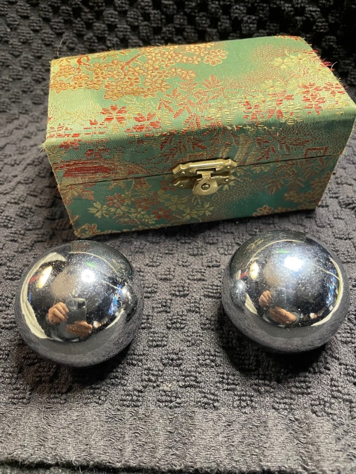 Vintage Baoding Balls Chinese Health Exercise Stress Relief Relaxation Therapy | eBay