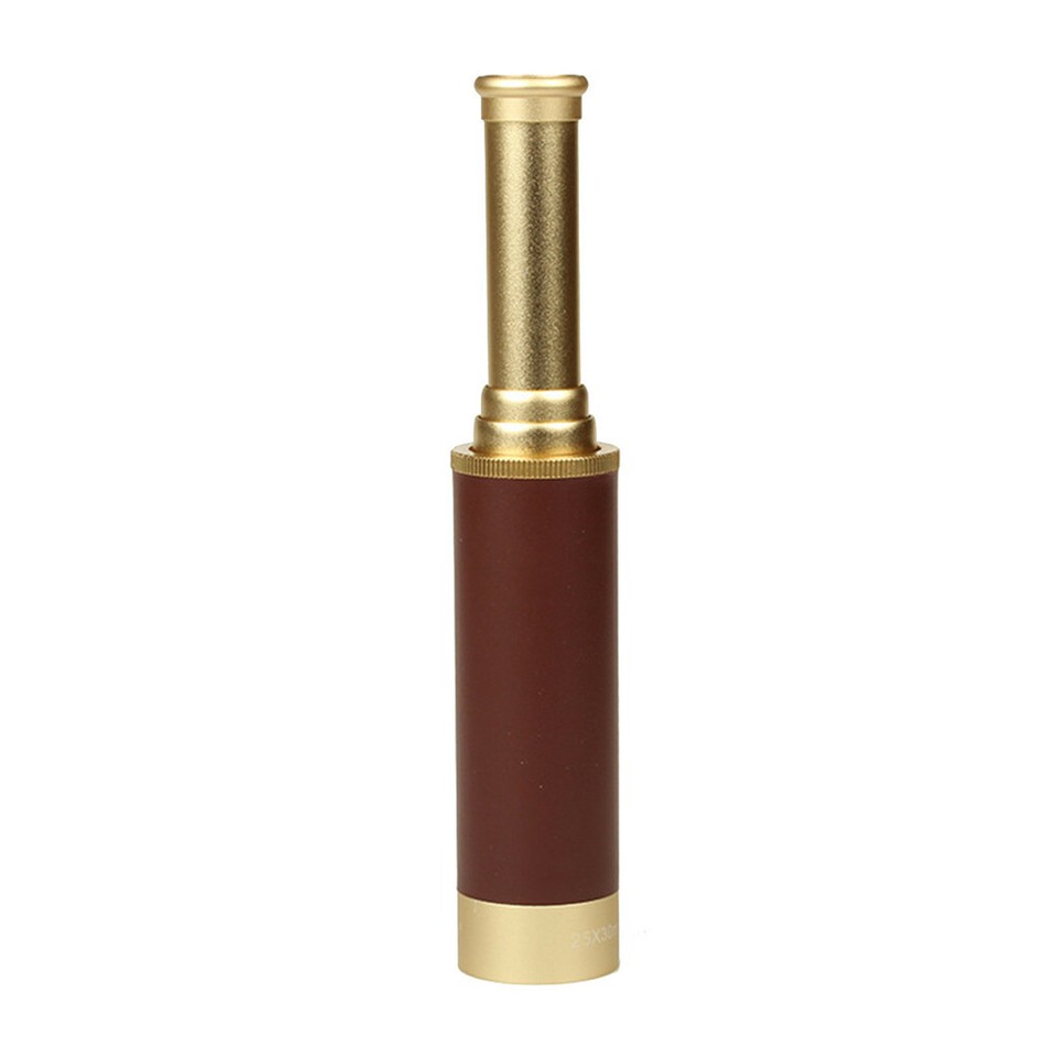 Brass Telescope Zoomable Spyglass Collapsible Handheld Monocular Scope ...