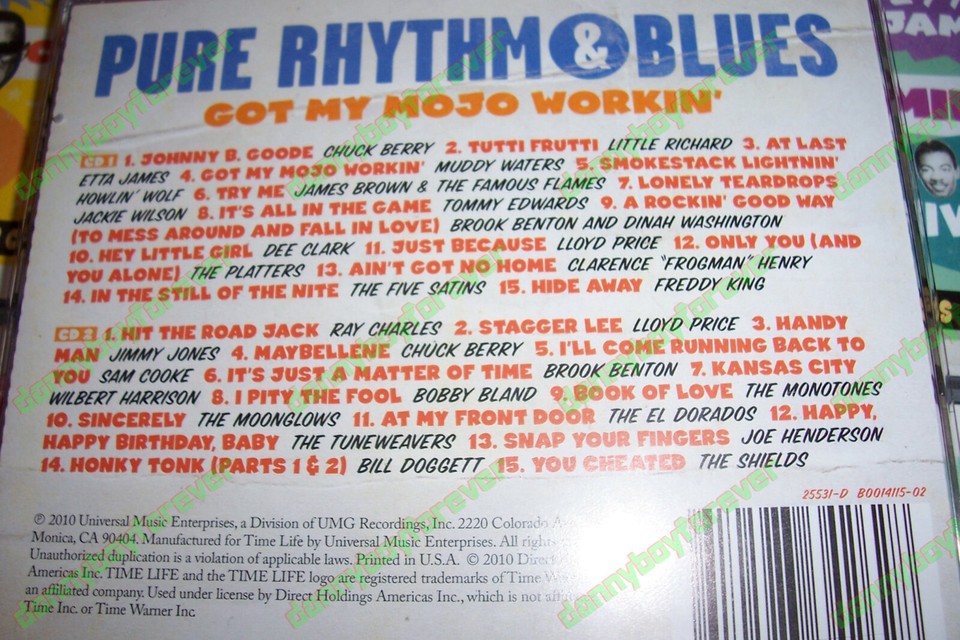 Time Life 10 CD Set Pure Rhythm & Blues RnB R&B 150 Tracks (Some Are ...