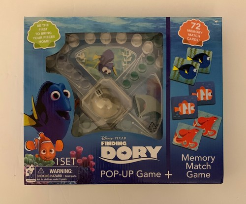 Disney Pixar Finding Dory Memory Match Pop-Up Board Game, New | eBay
