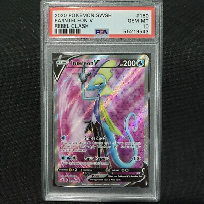 2020 Pokemon: INTELEON V 180/192 - [Rebel Clash] Full Art - Gem Mint ...