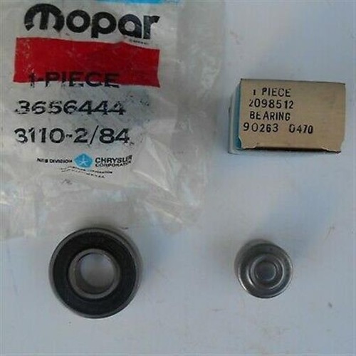 pair of NOS Mopar alternator bearings 3656444 and 2098512 Dodge ...