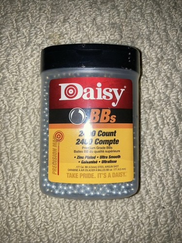 NEW DAISY BBS Zinc Plated Steel BB's Premium 177 cal Flip top 2400 ...