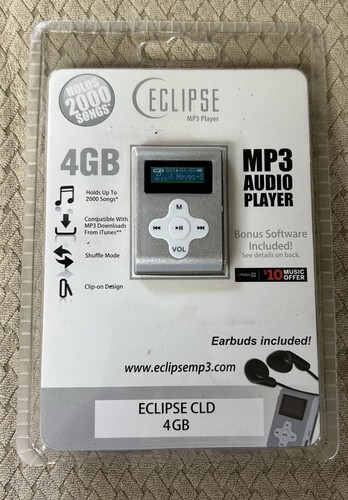 Eclipse 4GB MP3 Audio Player Holds Up To 2000 Songs - New In Original ...