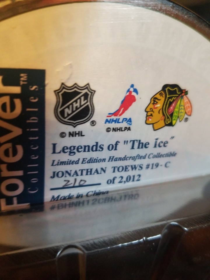🏒🏒-JONATHAN TOEWS- CHICAGO BLACKHAWKS FOREVER COLLECTABLES BOBBLEHEAD🏒🏒 ...