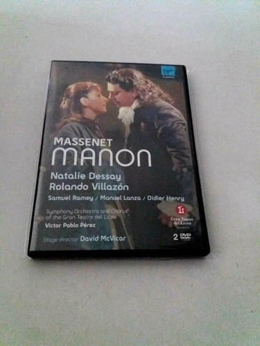 DVD " Massenet Manon " Like New Natalie Dessat Rolando Villazon Victor ...