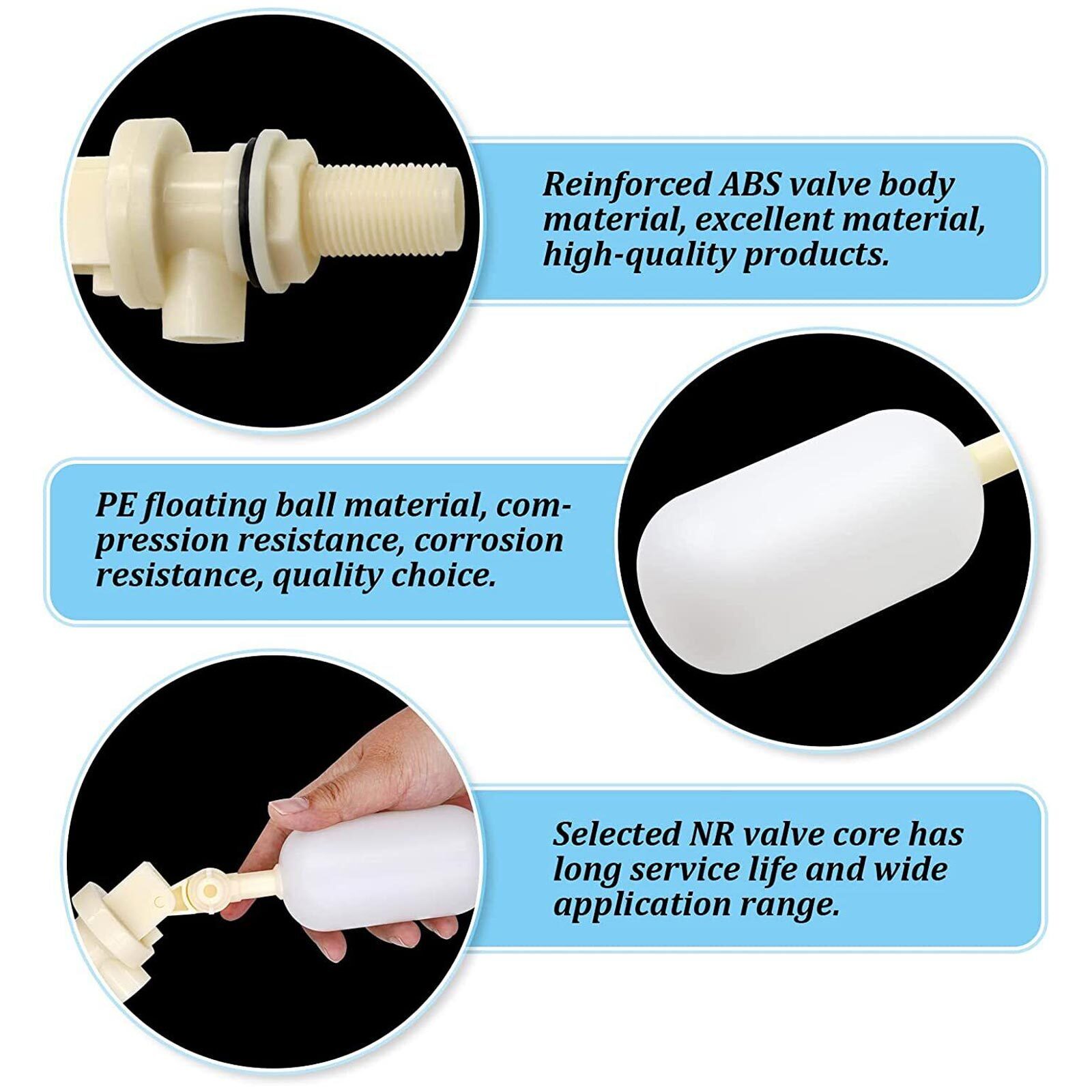 Automatic Water Level Control Valve Float Ball Adjusting Tank Trough ...