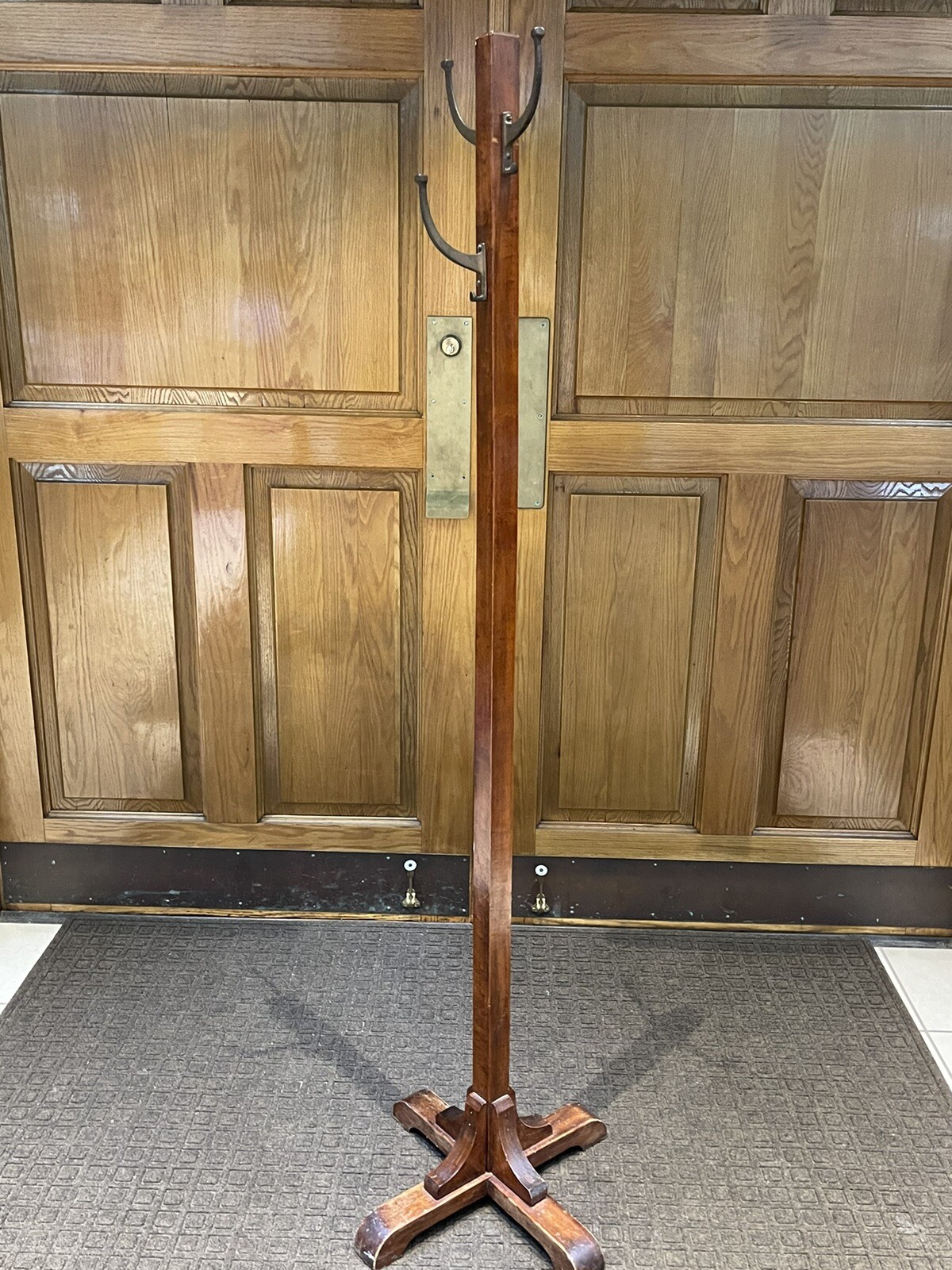 Vintage Wood Coat Tree Hat Rack | eBay