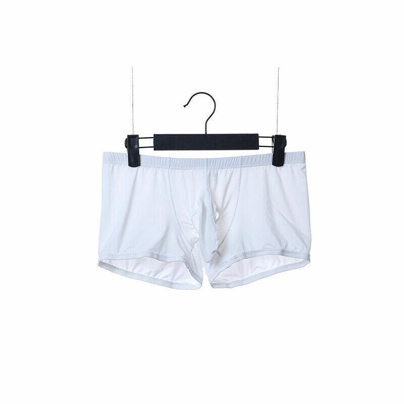 2 Pairs Men's Boxers Briefs Elephant Nose Trunks Ice Silk Cool Undies ...