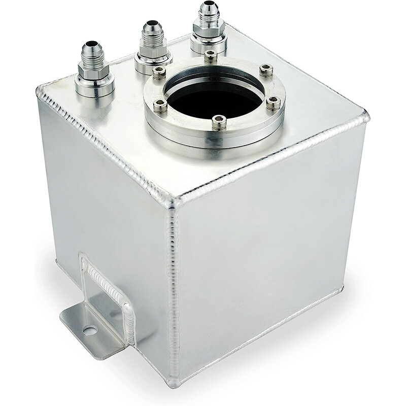 2L Aluminum High Flow Swirl Fuel Surge Pot Tank AN6 For 044 External ...