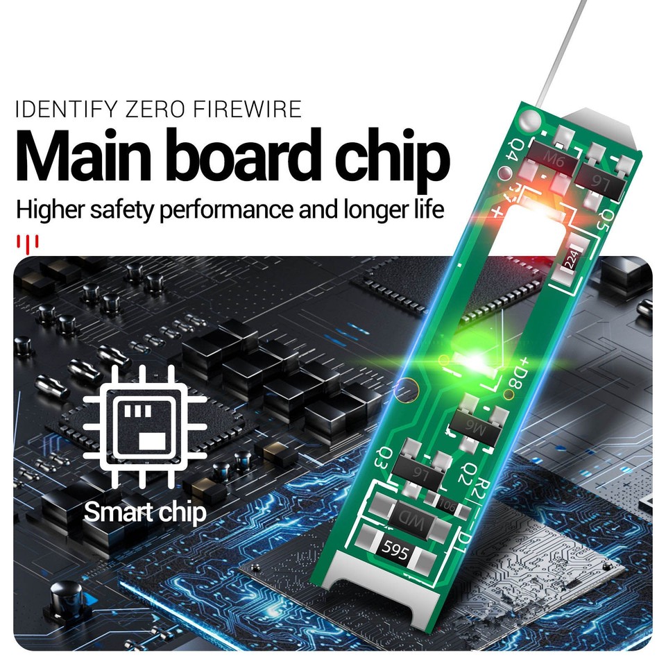 1* Screwdrivers Meter Electric Pen Insulated Electrician Pocket Tester ...