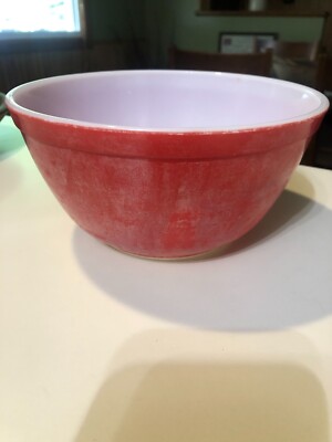 VINTAGE PYREX PRIMARY RED 1 1/2QT Mixing Stacking Bowl #402 DWD | eBay