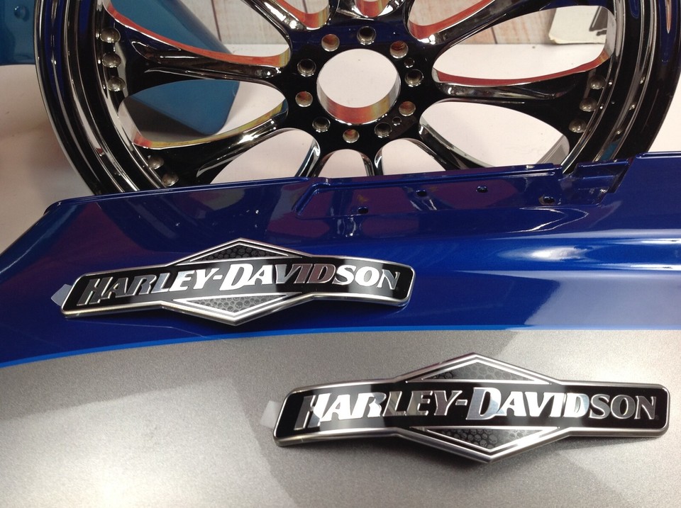 Genuine Harley Touring Skull Willie G Fuel Gas Tank Set Emblems Badges ...