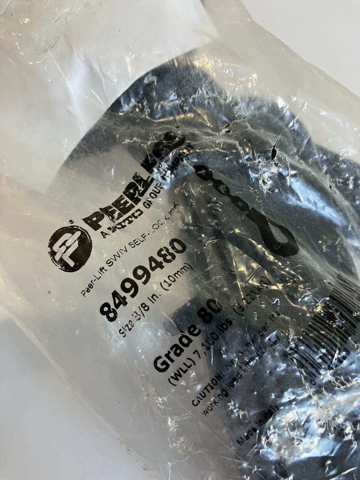 PEERLESS CHAIN 8499480 3/8 G80 SWIV SELF-LOCK HK UPC 8499480 (a181) for ...