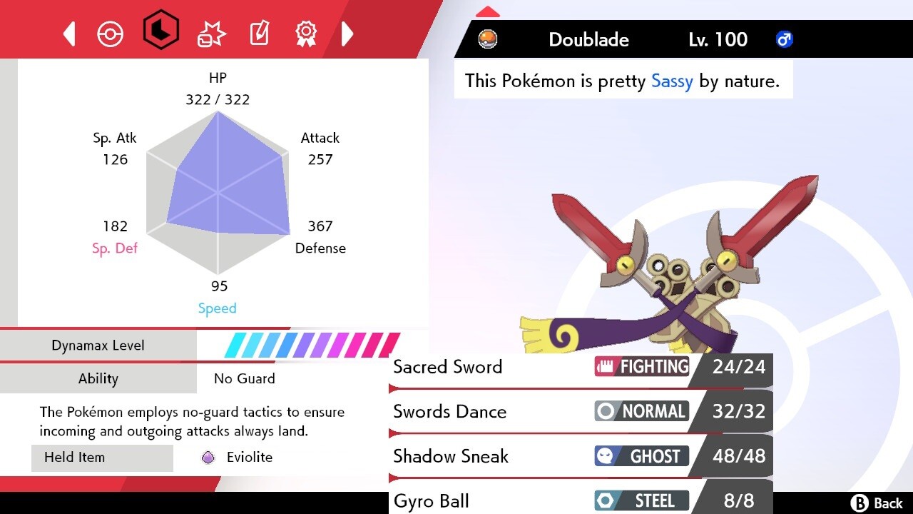 Pokemon Sword and Shield 6iv Shiny Doublade - FAST DELIVERY! | eBay