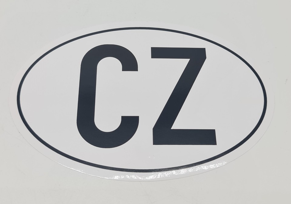 25x Aufkleber Sticker CZ-Schild ival Tschechien Česká Česko Praha ...