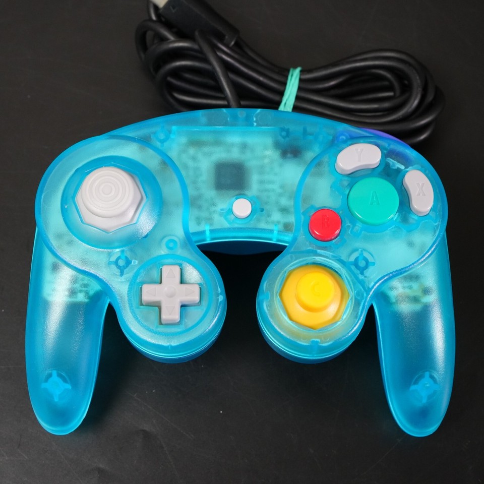 Nintendo GameCube Ice Blue Shell NTSC U-C/J Region Switch Mod w/GB ...