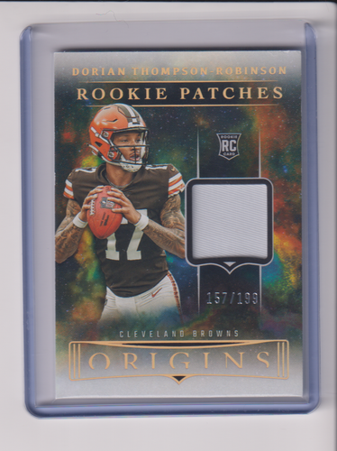 2023 Panini Origins - Rookie Patches Dorian Thompson-Robinson #RP-DTR ...