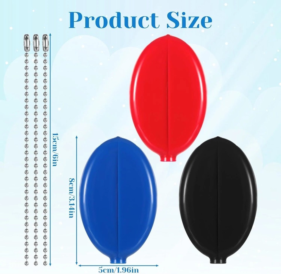3 Pcs Oval Squeeze Coin Purse 2 X 3 Inches Oval Coin Purse Portable ...