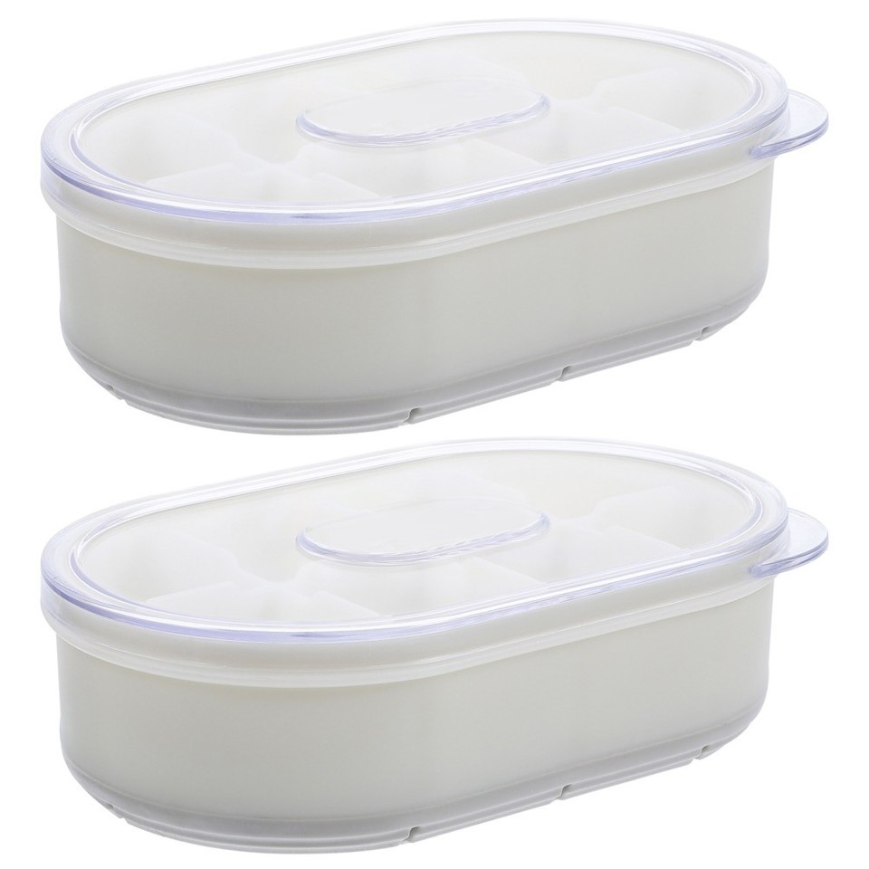 2pcs Ice Cube Maker Portable Ice Storage Box Ice Cube Storage Box Home ...