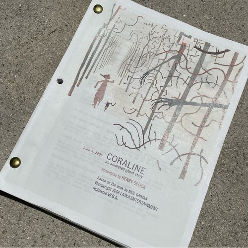 Coraline 2006 Early Screenplay Draft WGA Script Neil Gaiman Henry ...