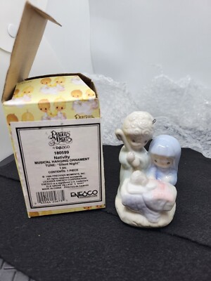 Precious Moments 180599 Nativity Musical Hanging Ornament Silent Night ...