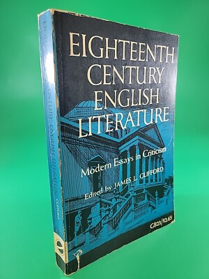 Eighteenth Century English Literature: Modern Essays in Criticism PB | eBay