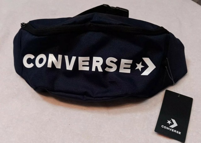 Mens/Womens Converse Waist Fanny Pack Bag Blue Large Belt Zip Logo ...