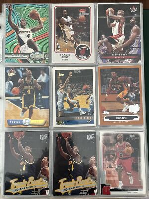 18 Various Year Card Lot - Travis Best - Georgia Tech Pacers Bulls Heat ...