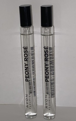 2 Lot Avon Peony Rose Eau De Parfum Travel Size 0.3oz Each New No Box ...