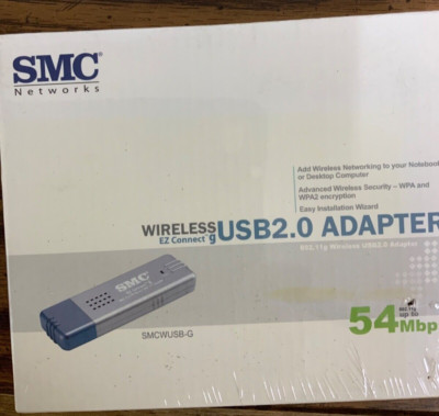 SMC Networks Wireless USB 2.0 Adapter SMCWUSBS-G 54mbps | eBay