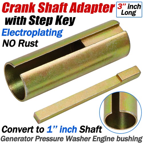 Crank Shaft Adapter Kit 7/8 Taper to 1" Generator Pressure Washer ...