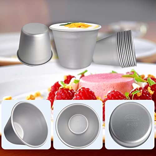 Mini Pudding Moulds Individual Popover Pan Nonstick Cheesecake Baking ...