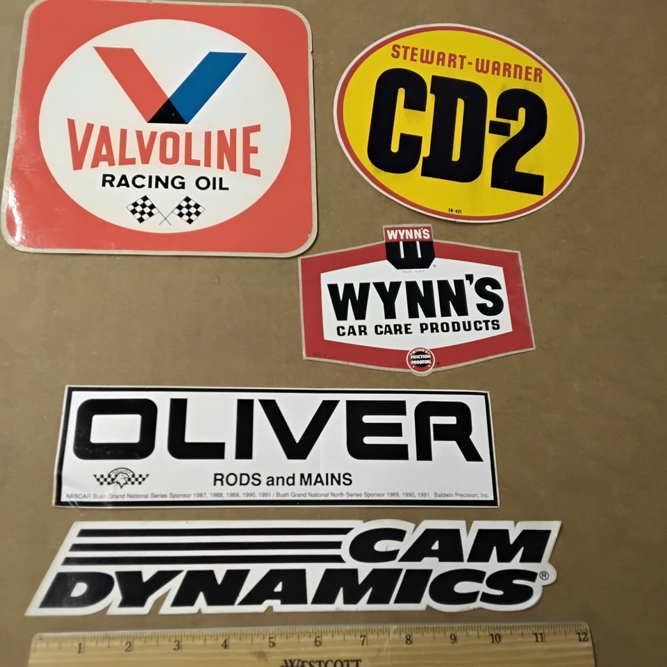 110 vtg 1970s 1980s-1990s drag racing decal stickers ORIGINAL NOS ...