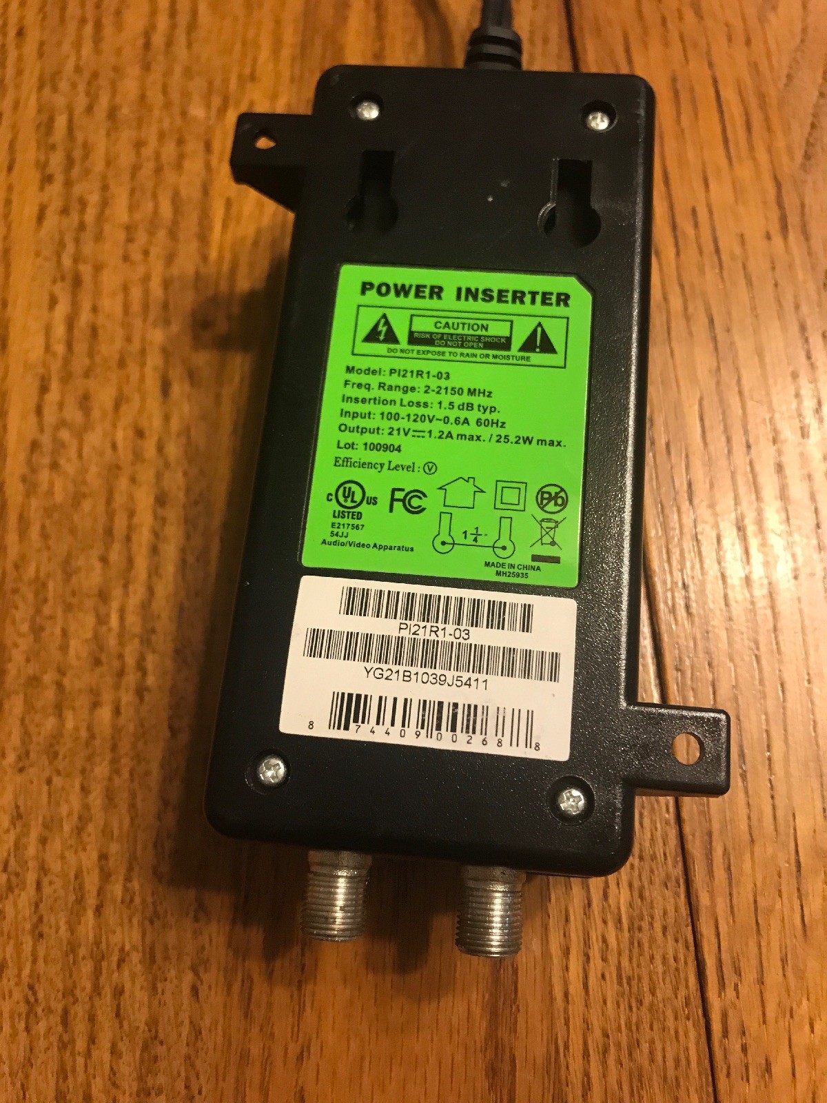 (NEW) Directv SWM Power Inserter Supply 21V PI21R1/R3 SWIM LNB Green ...