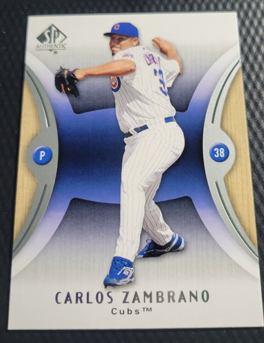 2007 Upper Deck SP Authentic Baseball CARLOS ZAMBRANO Chicago Cubs MLB UDC #10 | eBay