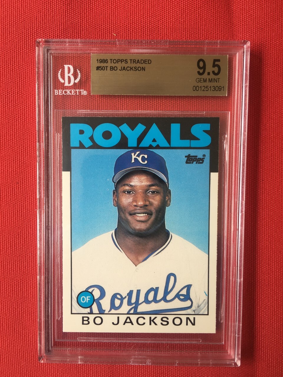 BO JACKSON 1986 TOPPS TRADED ROOKIE CARD #50T BECKETT GRADING 9.5 | eBay