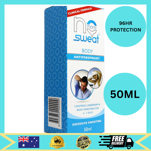 No More Sweat Total Body Antiperspirant Spray 96Hr Protection, 50Ml ...