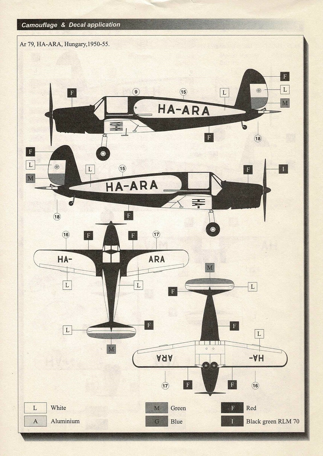 AML 72016 1/72 Arado Ar 79 decals only | eBay Australia