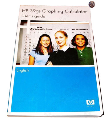 HP 39GS Graphing Calculator 1x Manual User Guide HP OEM {HP39GS} - USA ...