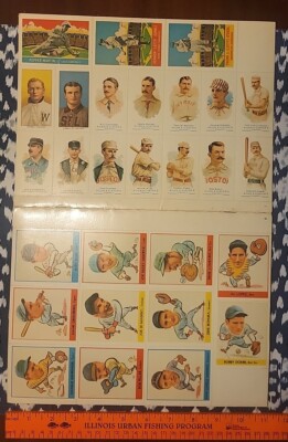 1977 Dover Reprints Vintage Baseball Cards Book 8 Pages Lou Gehrig Babe ...