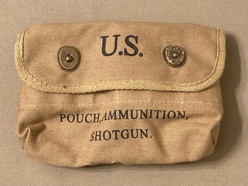 Reproduction WWII Shotgun Ammunition Pouch - JT&L 1942 - Holds 12 ...