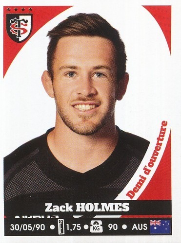 262 ZACK HOLMES # AUSTRALIA STADE TOULOUSAIN TOP 14 STICKER PANINI ...