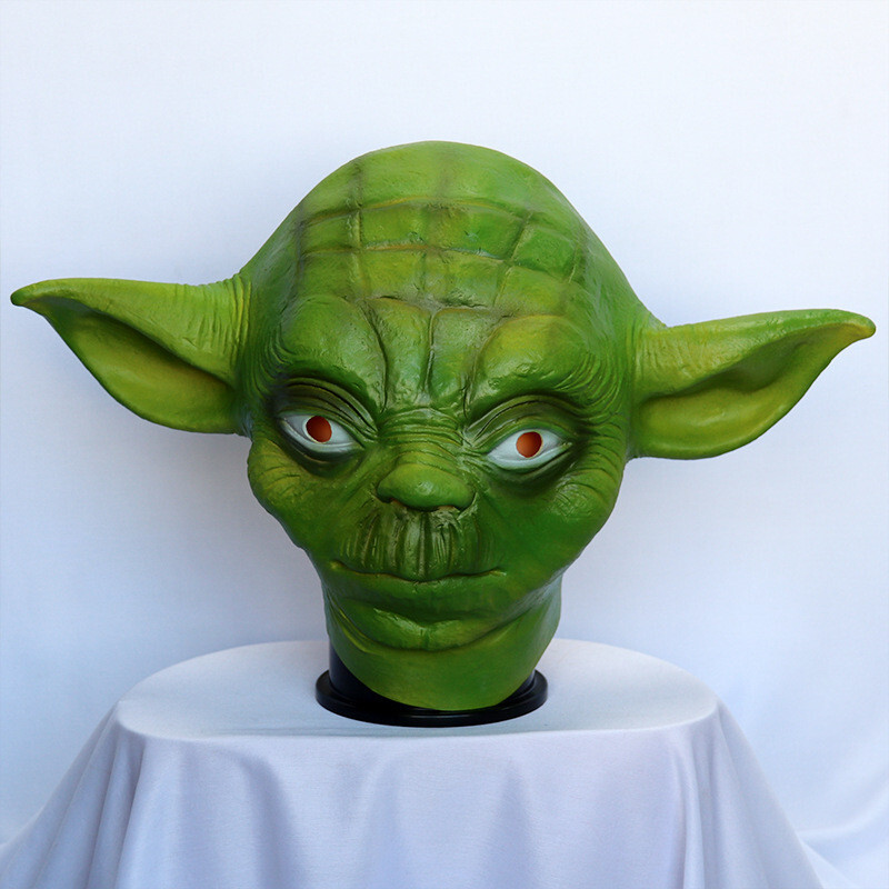 Star Wars Yoda Realistic Mask Party Latex Masquerade Headgear Cosplay ...