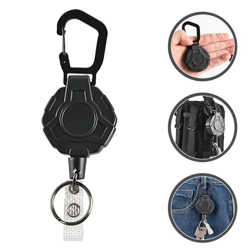 Lanyards Key Ring Heavy Duty Retractable Keychain Multi-functional Anti ...