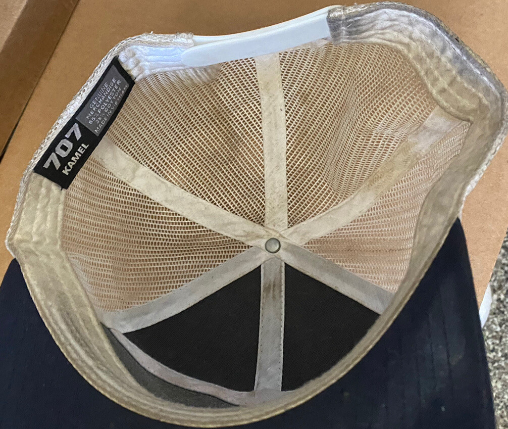 CHAMPION Brand Mens Snapback Cap Blue Red White Trucker Mesh Back 707 ...